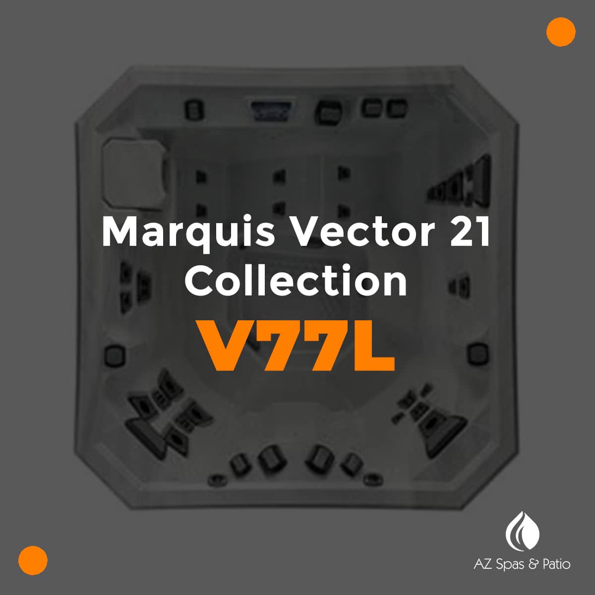 5-Star Rated V77L Hot Tub by Marquis Vector 21 Collection